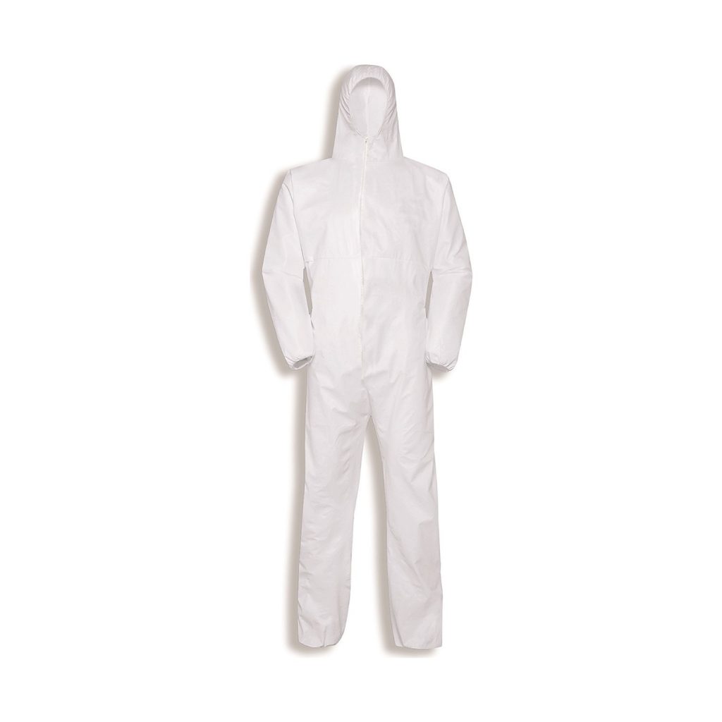 White Laminated Overalls
